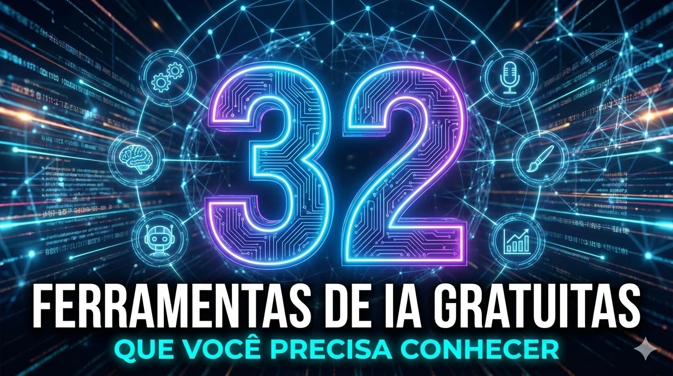 32 ferramentas de IA gratuitas que você precisa conhecer - Update or Die!
