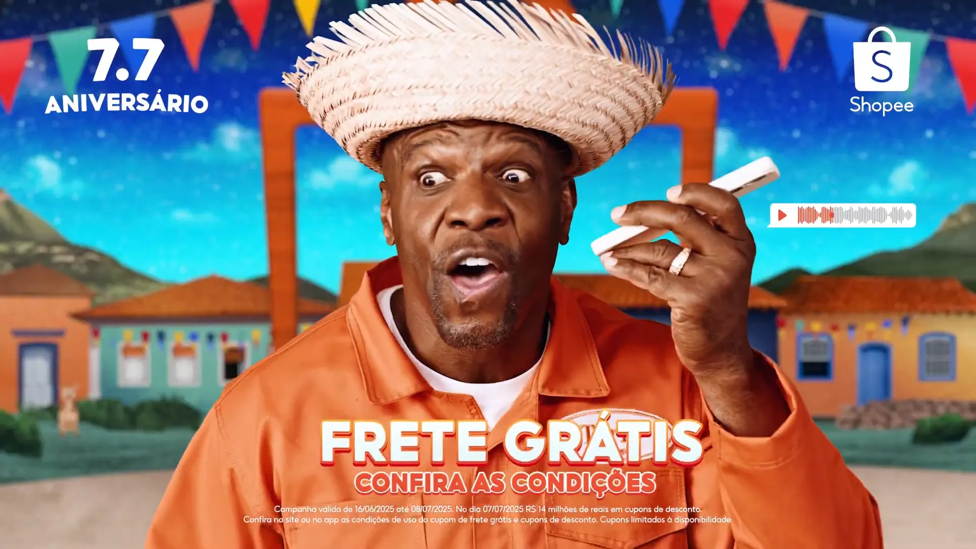 Terry Crews volta às campanhas da Shopee no aniversário de 5 anos no ...